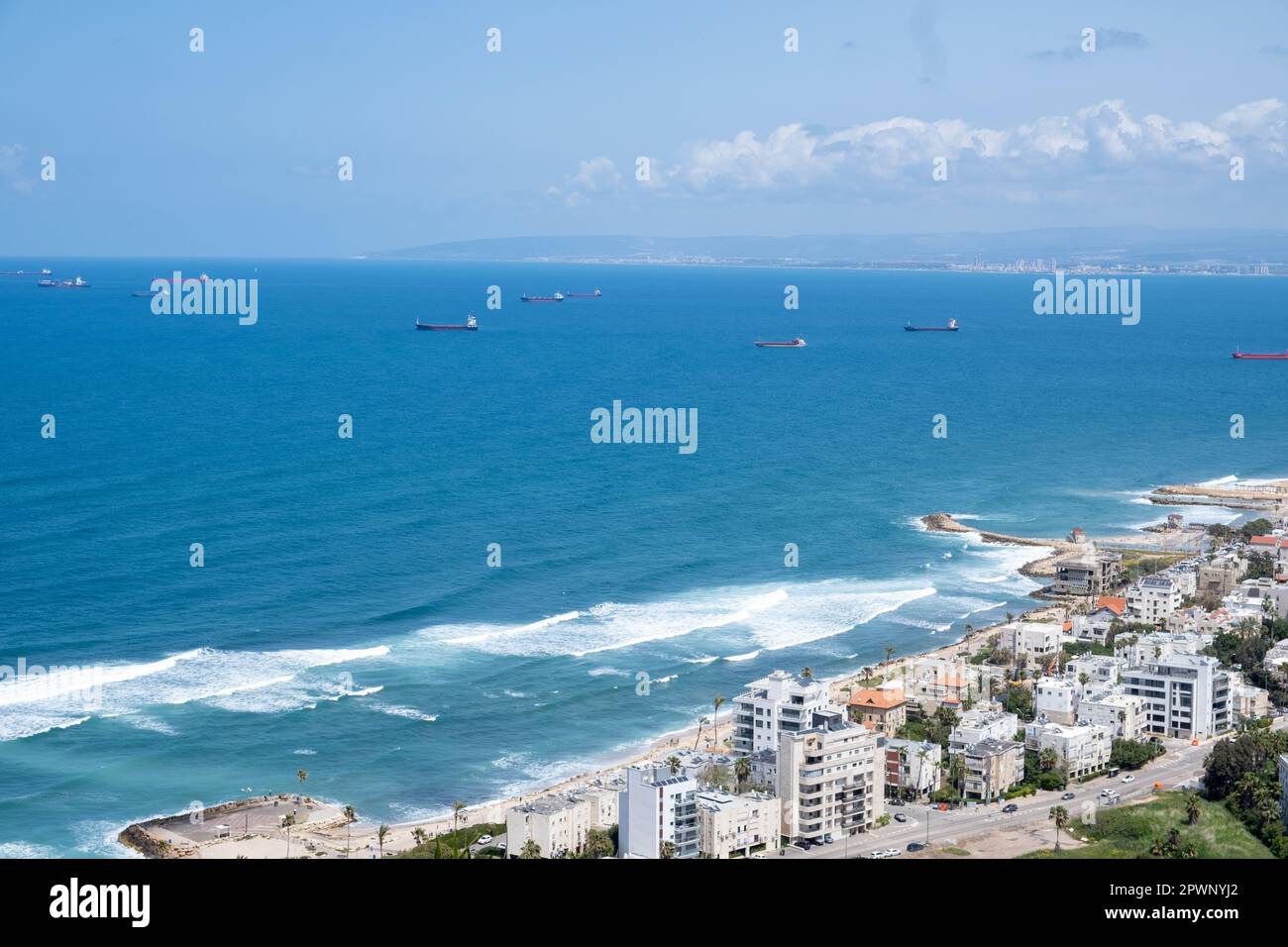 Aerial view of Haifa, Israel Stock Photo - Alamy