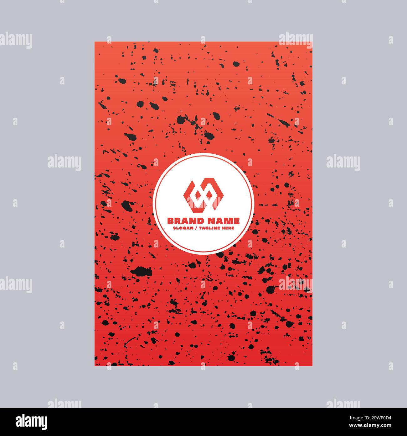 Modern poster with grunge texture style. Editable, resizable, EPS 10 ...