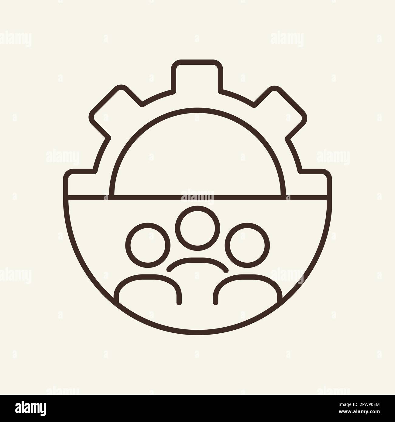 Team skills icon outline Stock Vector Images - Alamy