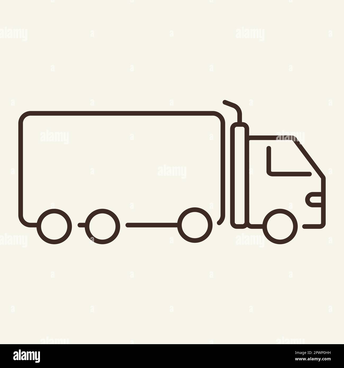 Truck line icon Stock Vector Image & Art - Alamy