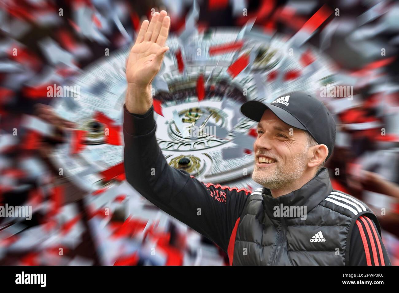 PHOTO MONTAGE: coach Thomas TUCHEL (FC Bayern Munich) can become German ...