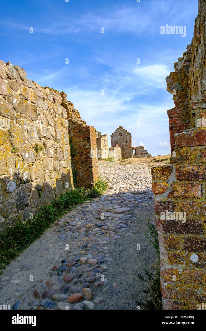 Hammershus Castle, the largest medieval fortification in northern ...