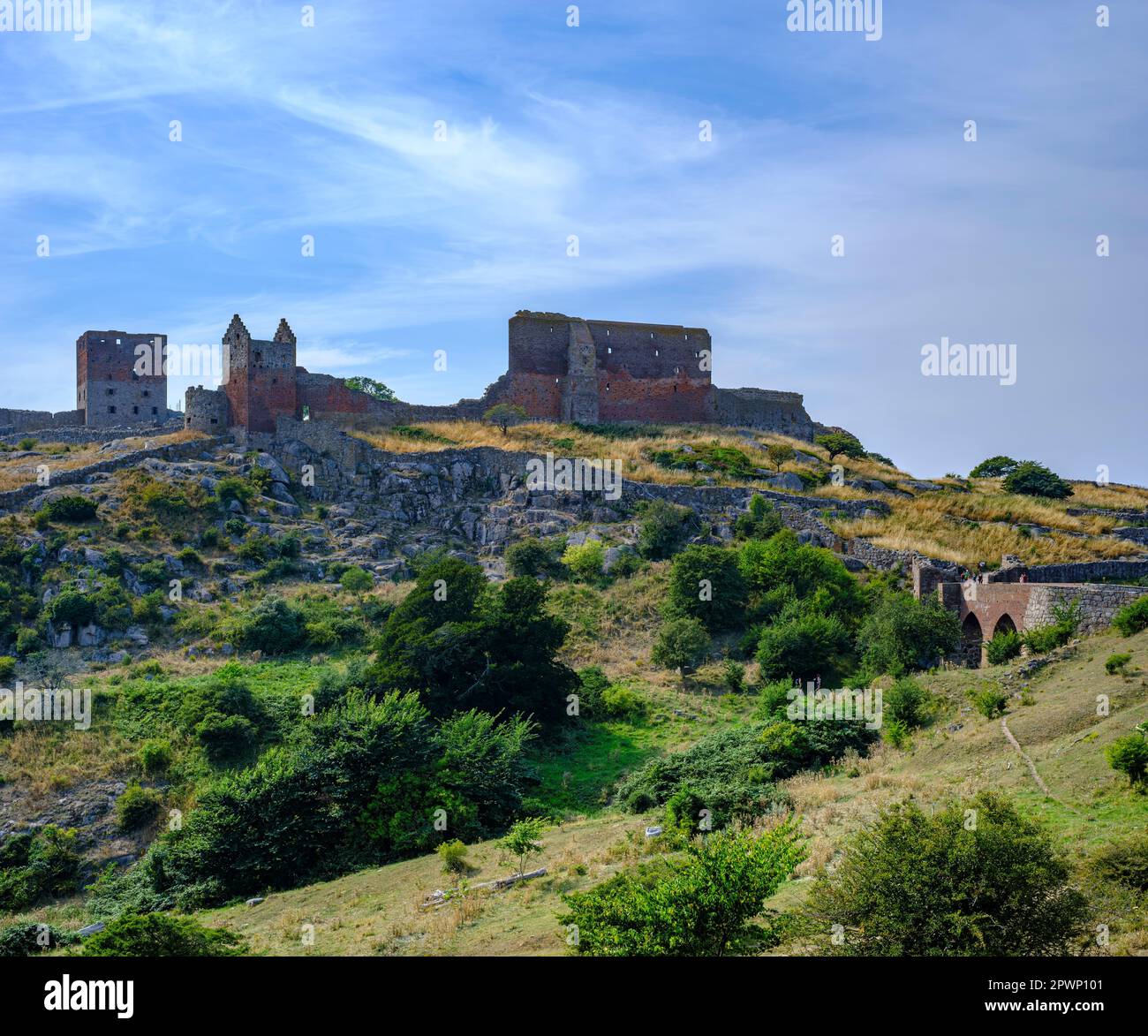 Hammershus Castle, the largest medieval fortification in northern ...