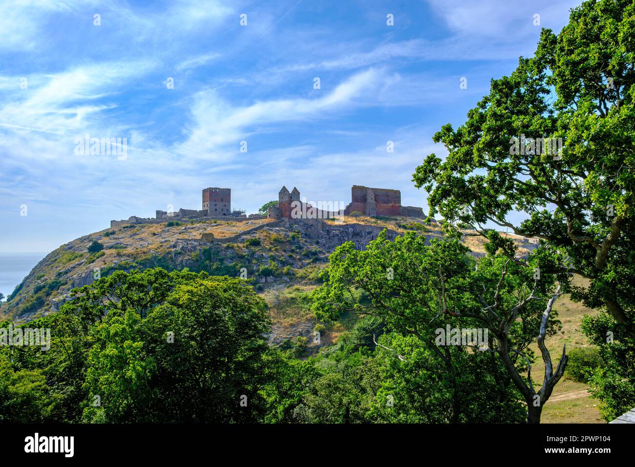 Hammershus Castle, the largest medieval fortification in northern ...