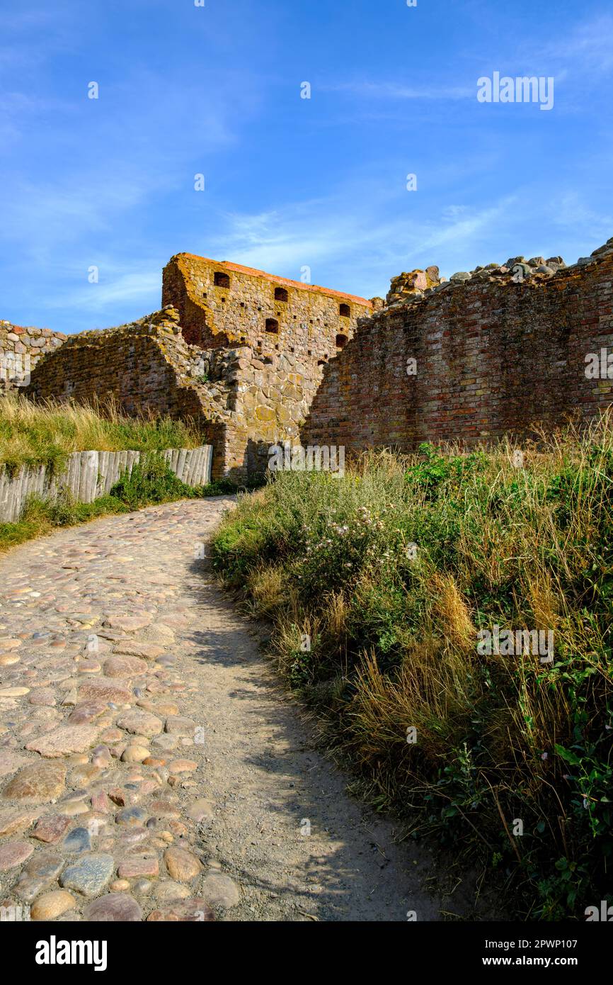 Hammershus Castle, the largest medieval fortification in northern ...