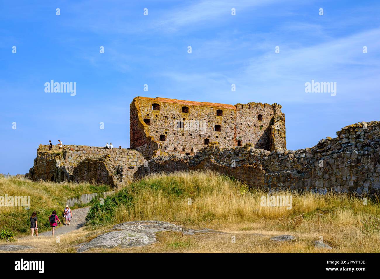 Hammershus Castle, the largest medieval fortification in northern ...