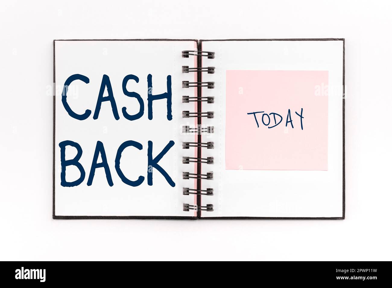 Hand writing sign Cash Back, Business approach incentive offered buyers ...