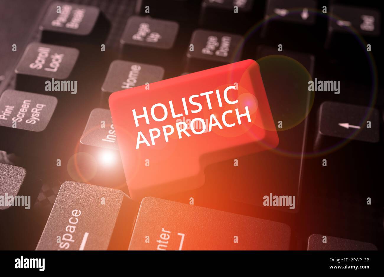 Writing displaying text Holistic Approach, Word for characterized ...