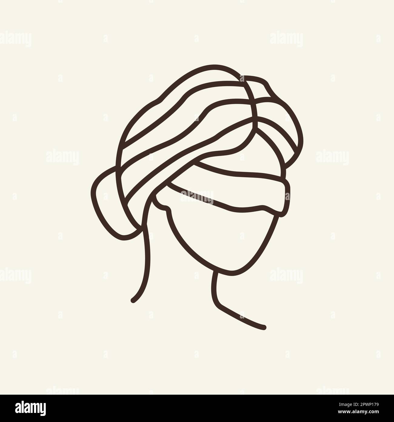 Female judge line icon Stock Vector Images - Alamy