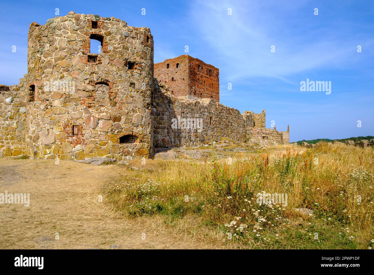 Hammershus Castle, the largest medieval fortification in northern ...