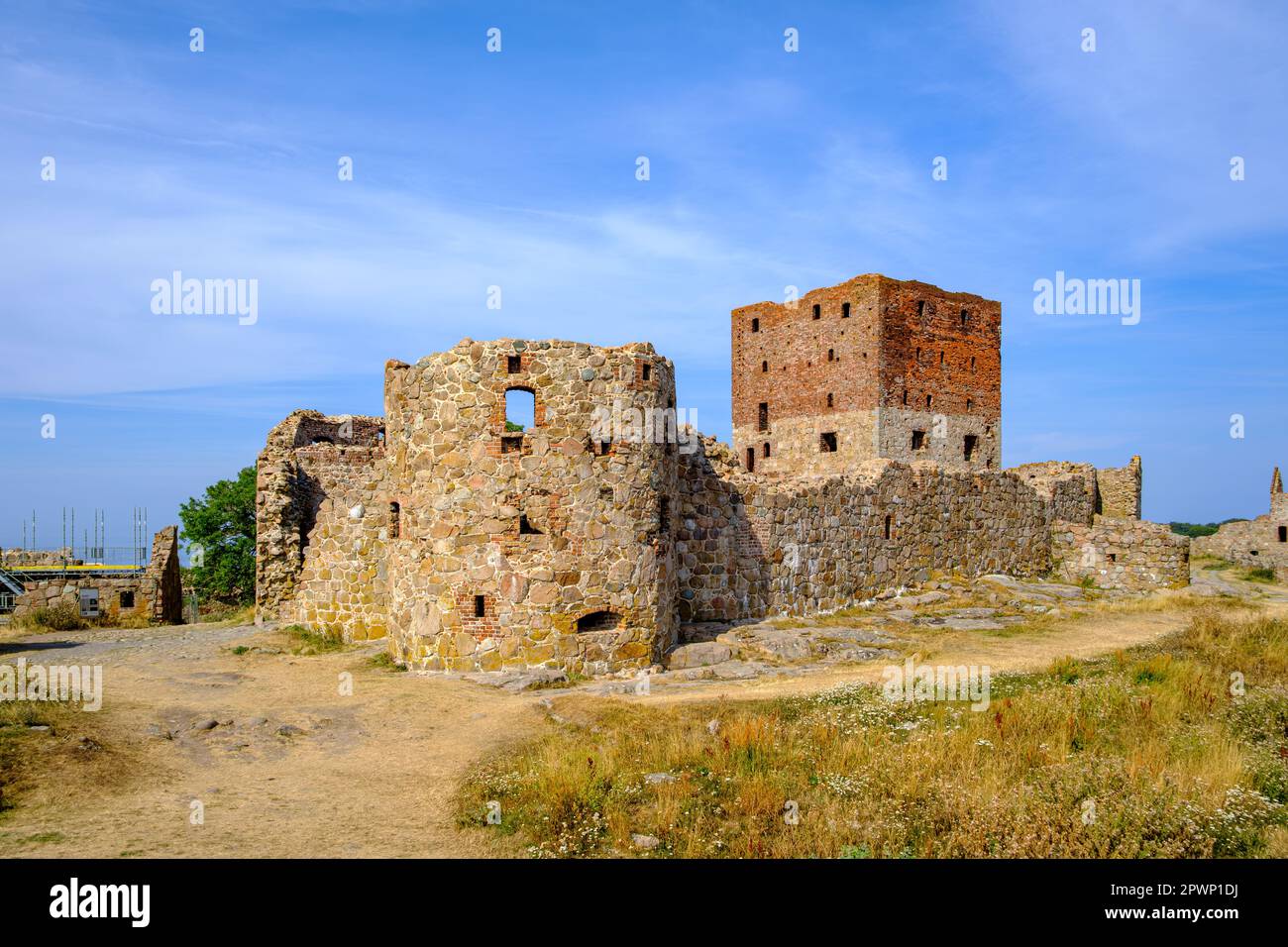 Hammershus Castle, the largest medieval fortification in northern ...