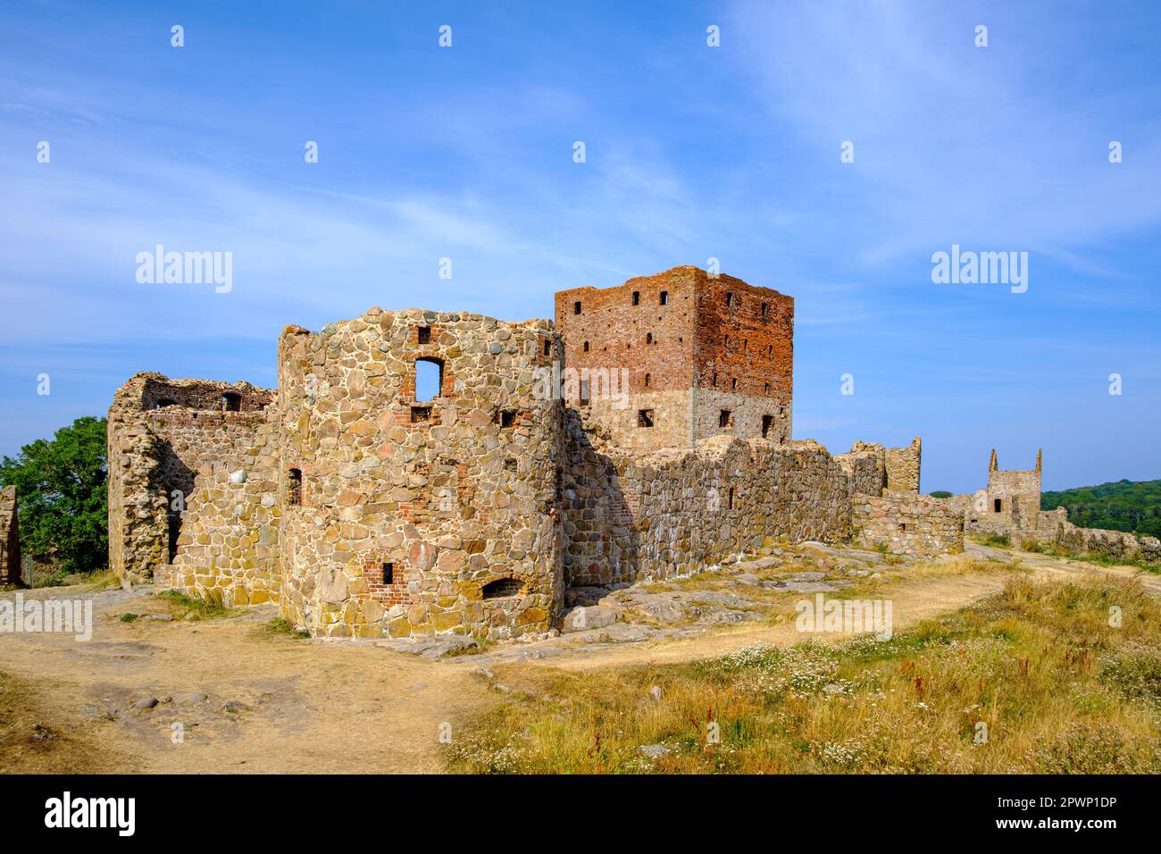 Hammershus Castle, the largest medieval fortification in northern ...