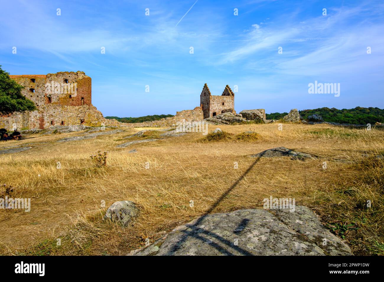 Hammershus Castle, the largest medieval fortification in northern ...