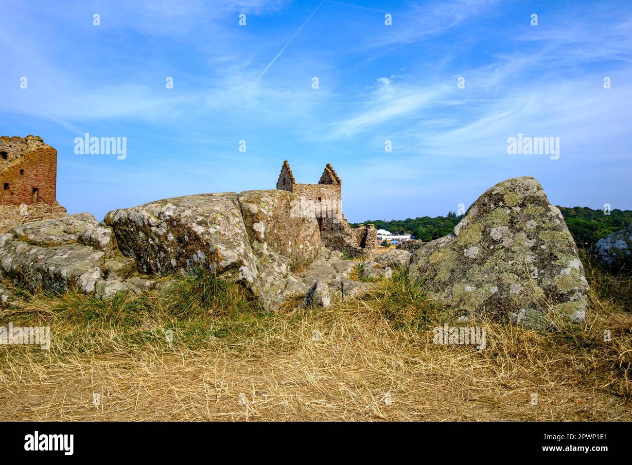 Hammershus Castle, the largest medieval fortification in northern ...