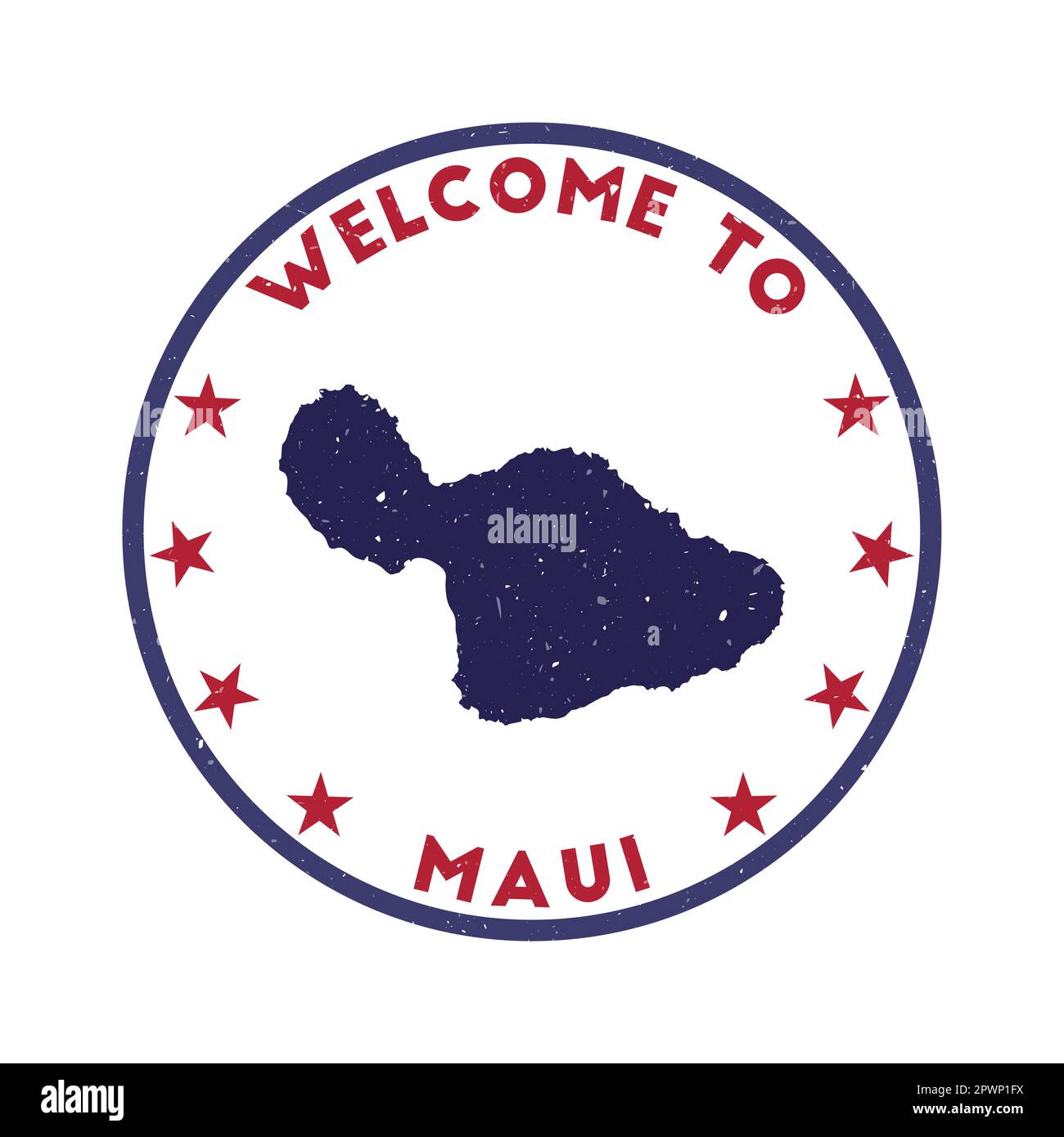 Maui badge hi-res stock photography and images - Alamy