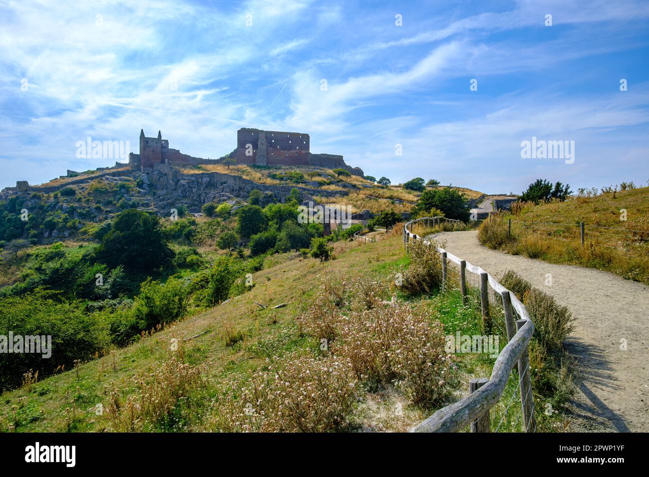 Hammershus Castle, the largest medieval fortification in northern ...