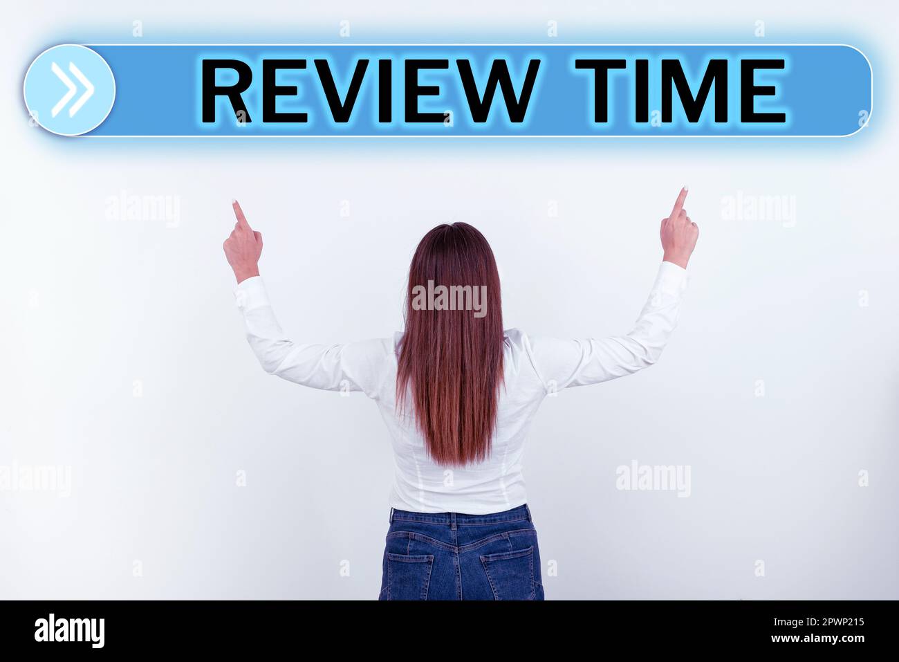 Handwriting text Review Time, Business idea situation or system its ...