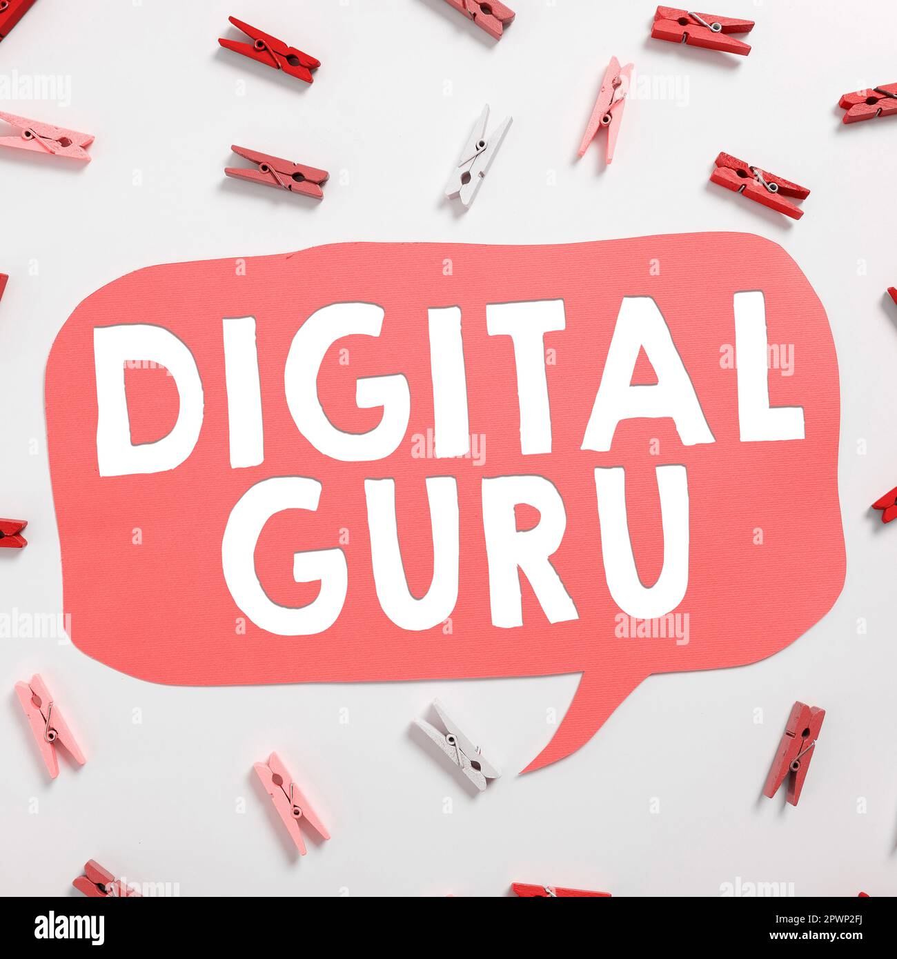 Sign displaying Digital Guru, Word Written on teacher and intellectual ...