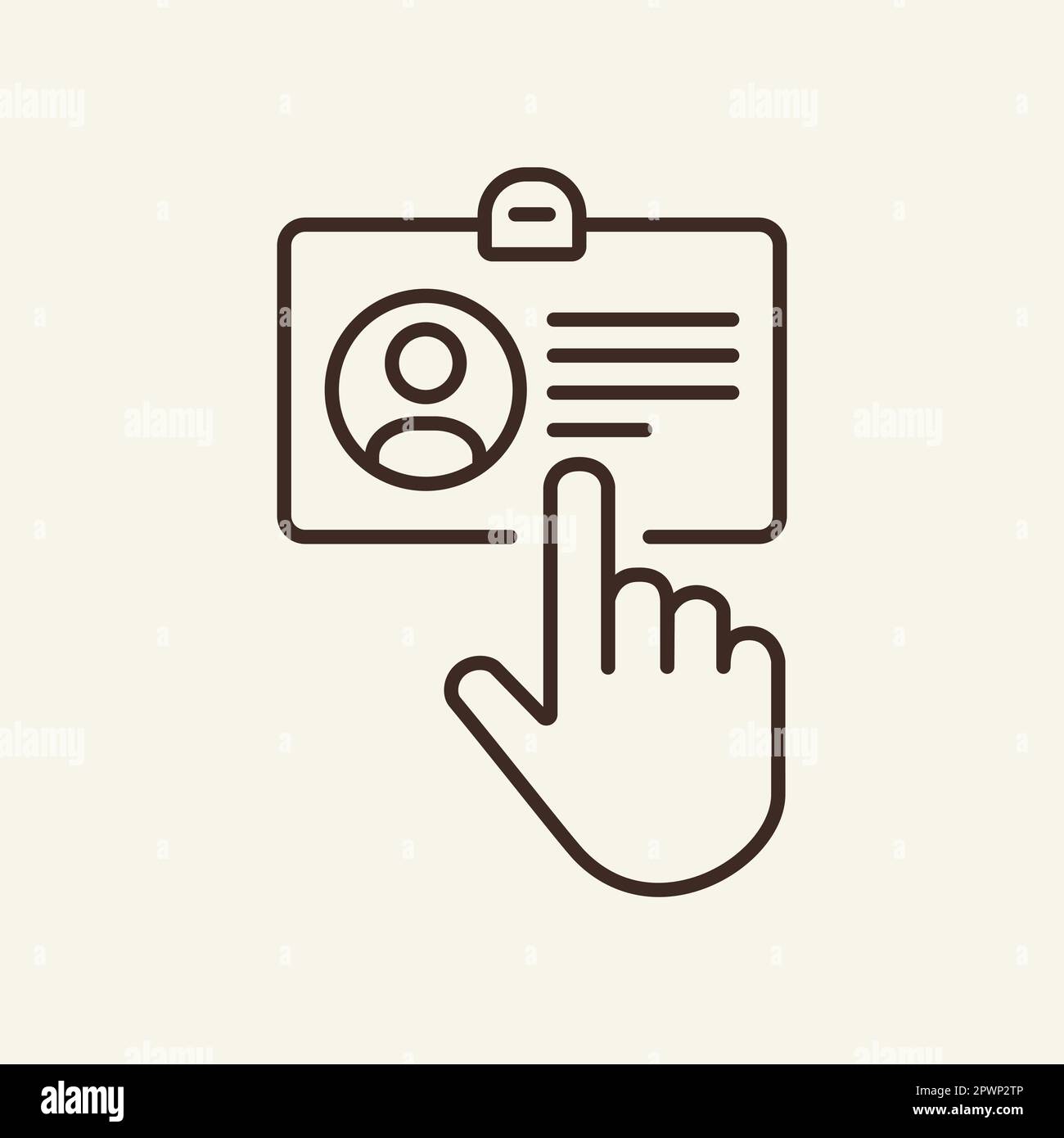 Linear identification card design hi-res stock photography and images ...