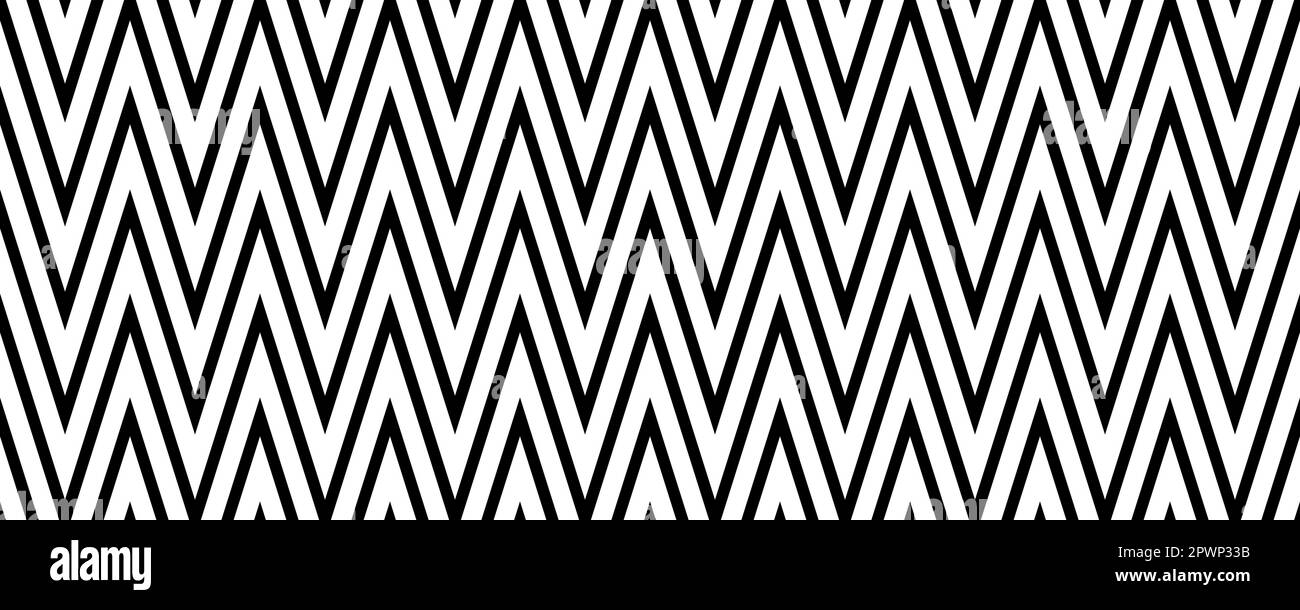Chevron seamless pattern. Black and white herringbone background. Repeating zig zag texture with ...