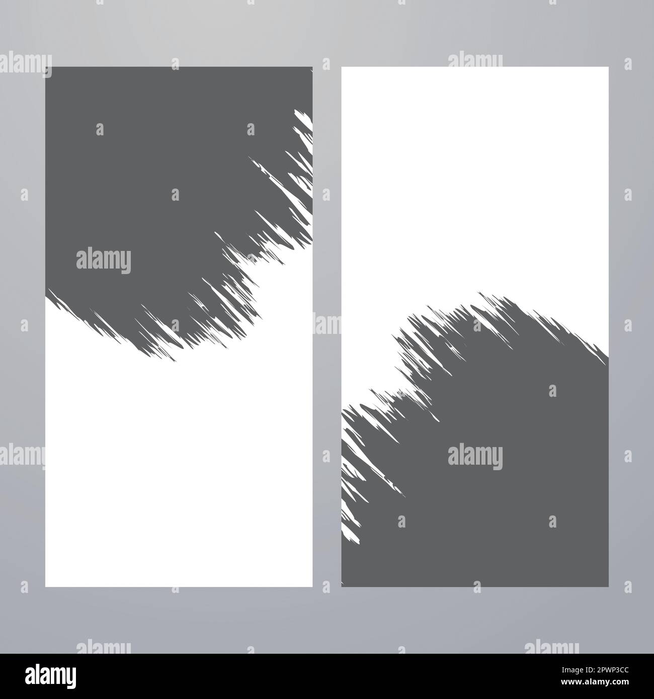 Abstract black and white banner template. Editable, resizable, EPS 10 ...