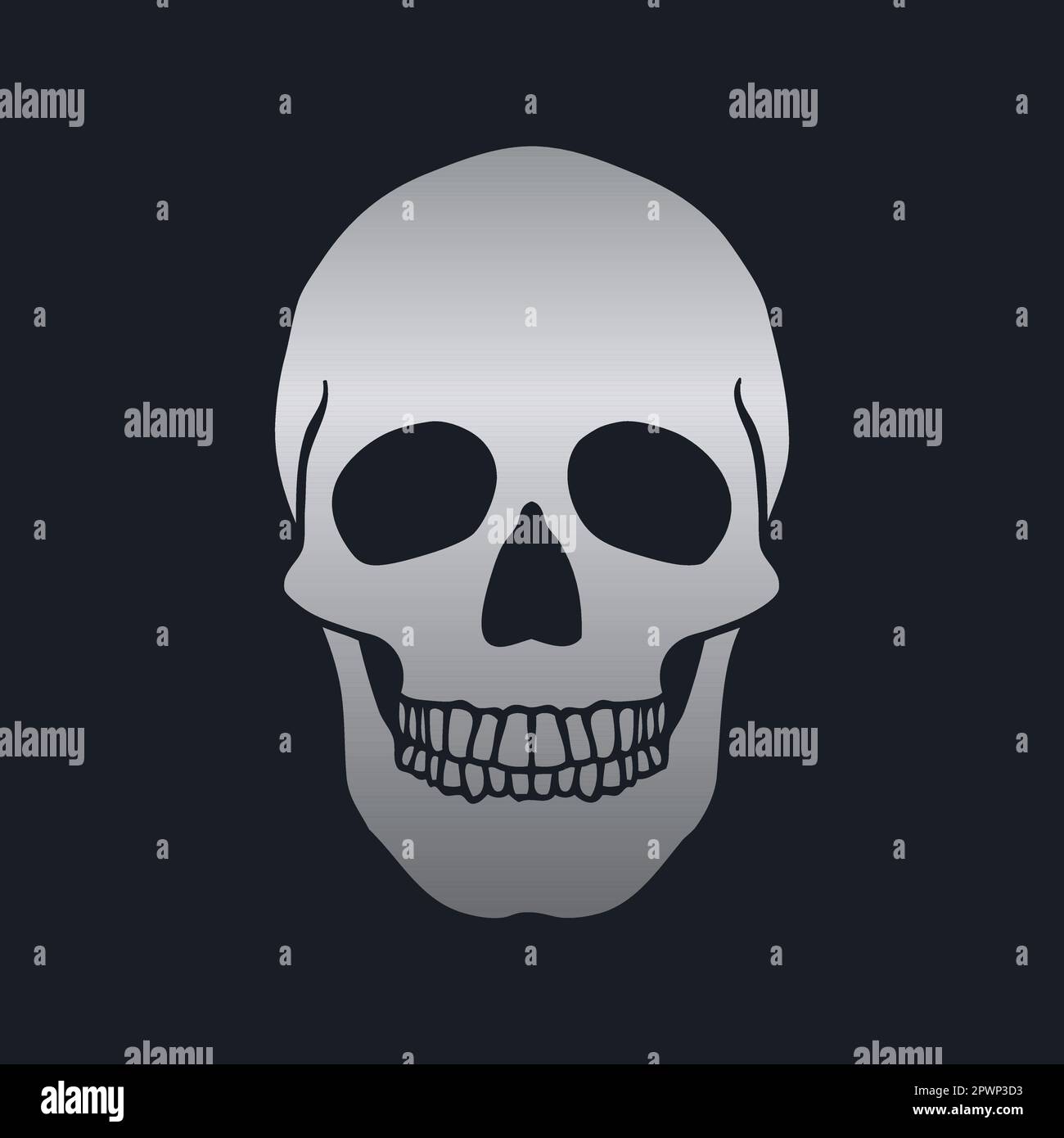 Skull and bones vector design. Editable, resizable, EPS 10, vector ...