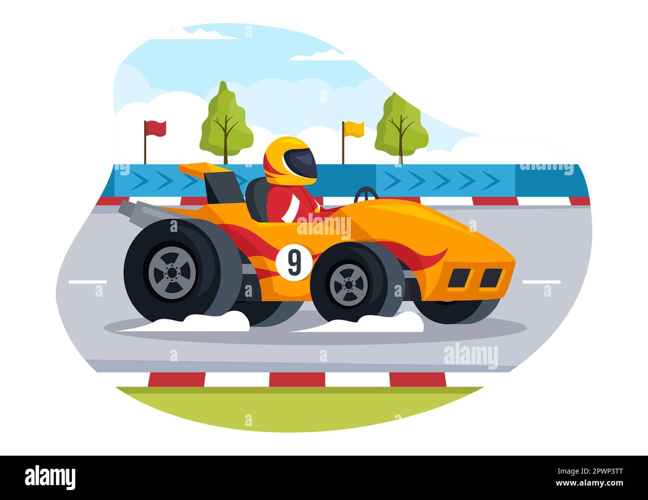 Dirt Track Racing Cartoons