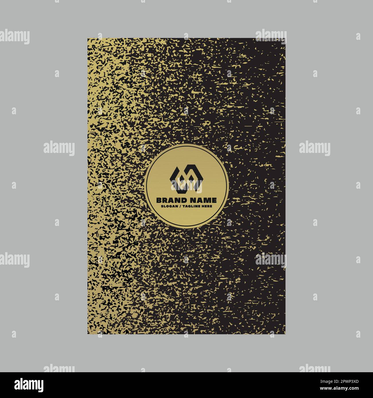 Modern poster with grain texture style. Editable, resizable, EPS 10 ...