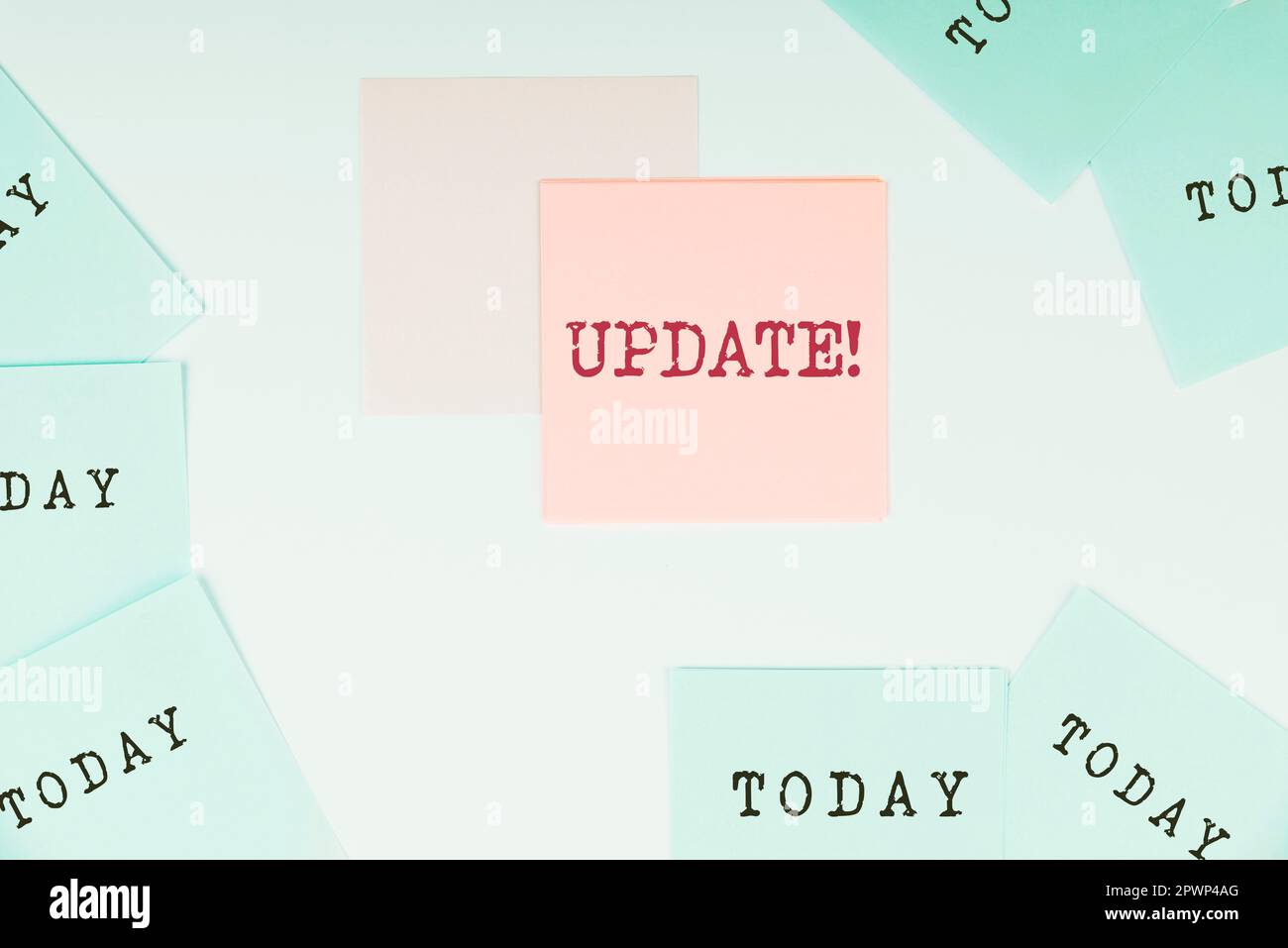 Text showing inspiration Update, Word Written on Make something more modern Adding new facts ...