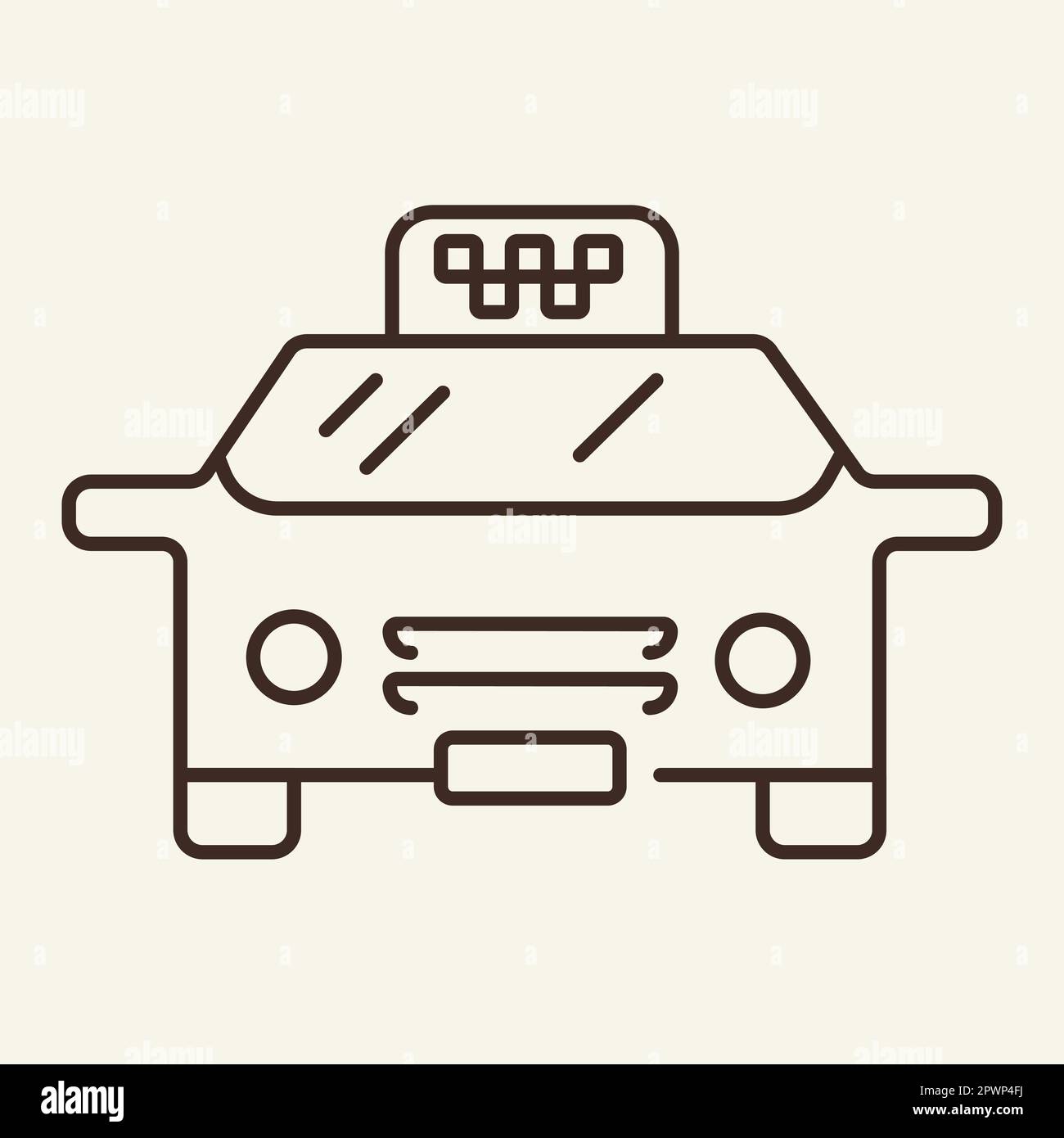 Taxi line icon Stock Vector Image & Art - Alamy