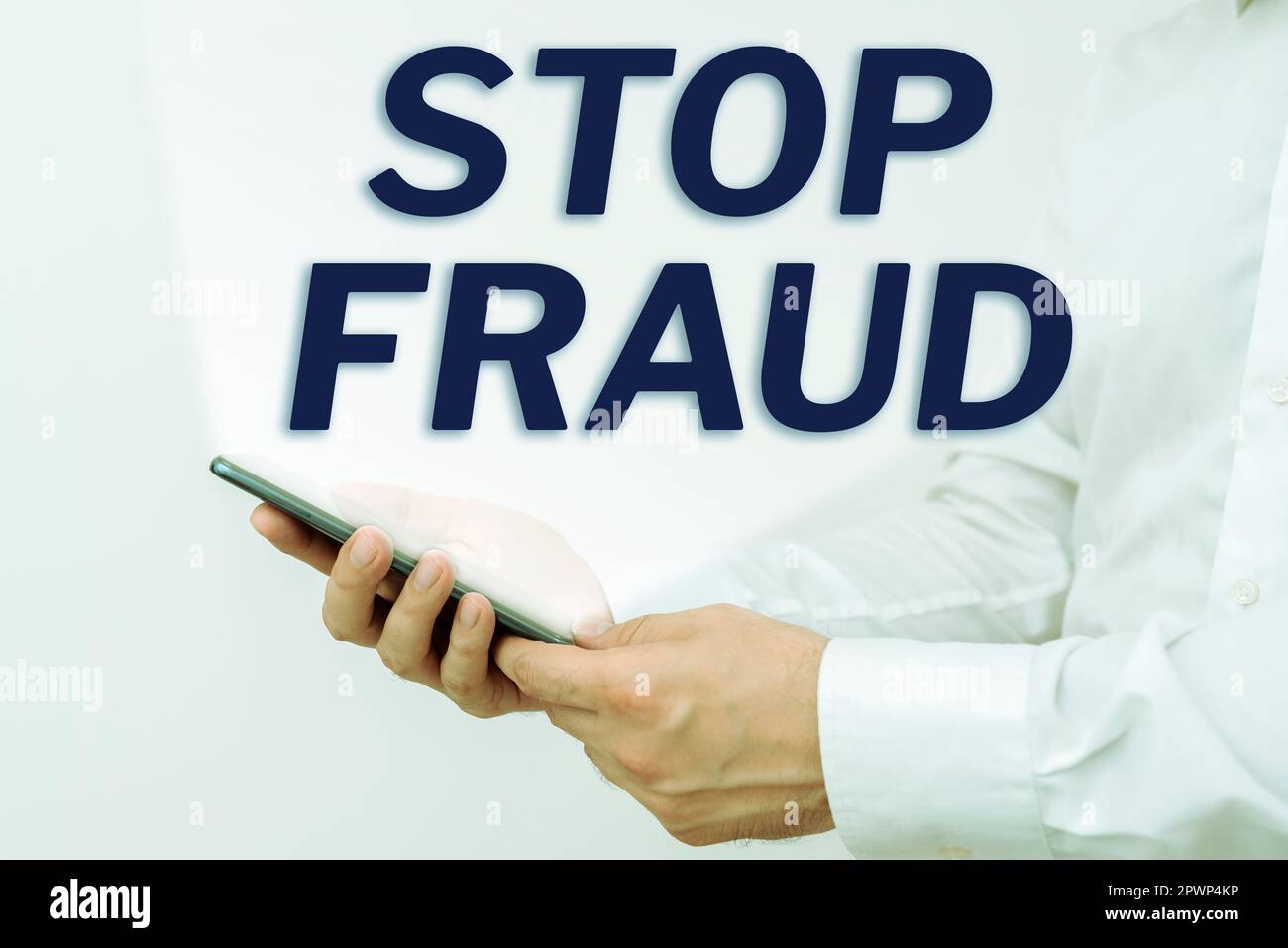 Text showing inspiration Stop Fraud, Business approach campaign advices ...