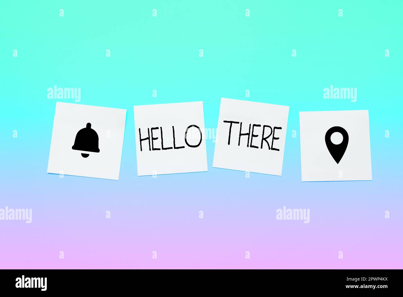 Conceptual display Hello There, Business idea a way to get someone's ...