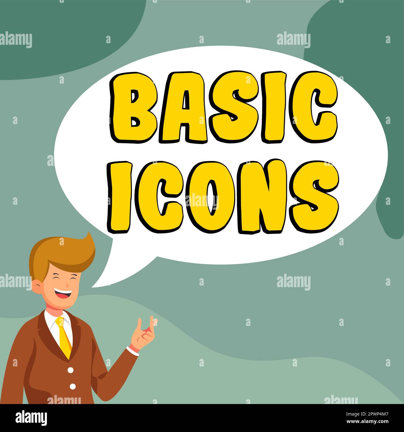 Text showing inspiration Basic Icons, Concept meaning pictogram or ideogram displayed on a ...