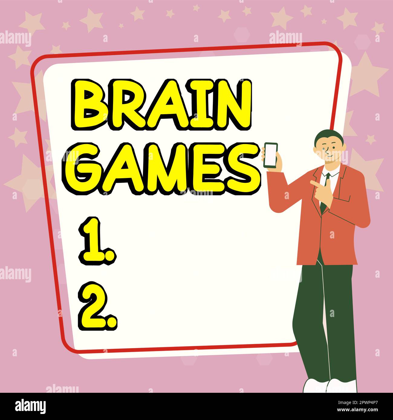 Sign displaying Brain Games, Concept meaning psychological tactic to ...