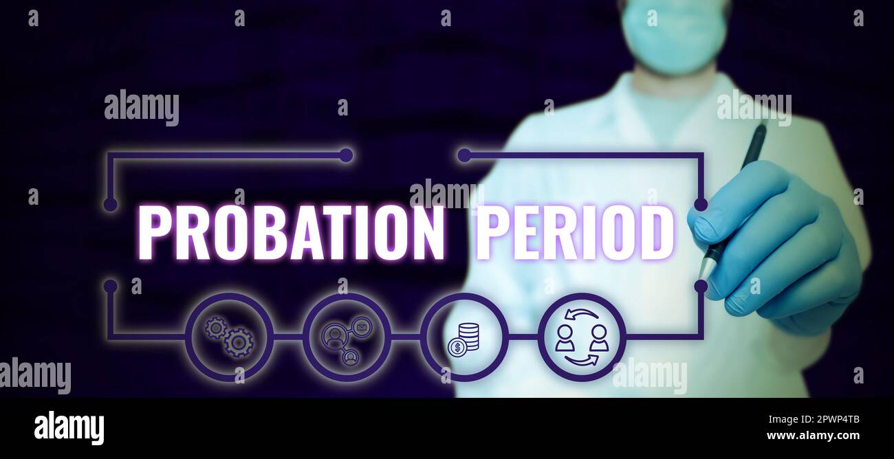 Conceptual display Probation Period, Business concept focused and ... Conceptual display Probation Period, Business concept focused and ...