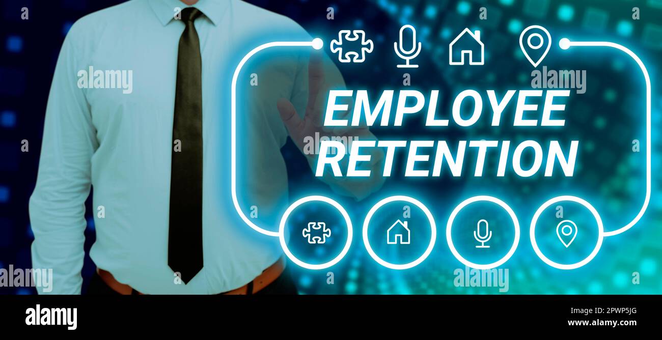 Hand writing sign Employee Retention, Word Written on internal ...