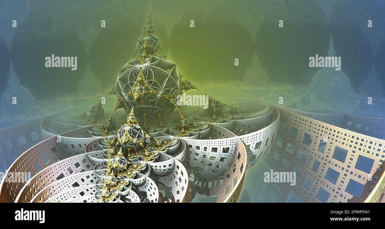 the surface of an alien planet under an alien sun 3d rendering Stock ...