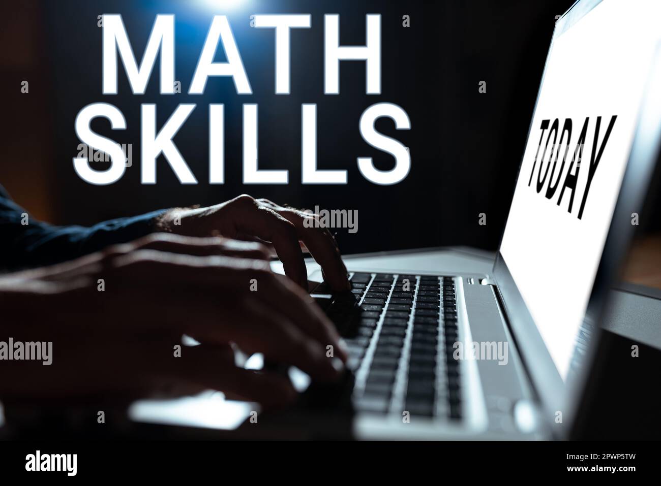 Handwriting text Math Skills, Business idea starting to learn how to ...