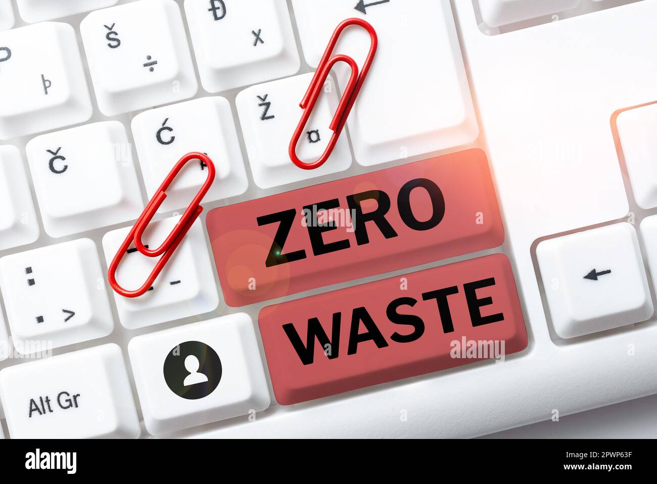 Handwriting text Zero Waste, Concept meaning industrial responsibility includes composting ...