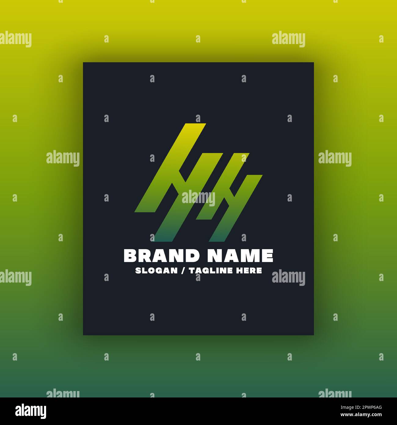 Letter HH logo design template. Editable, resizable, vector ...