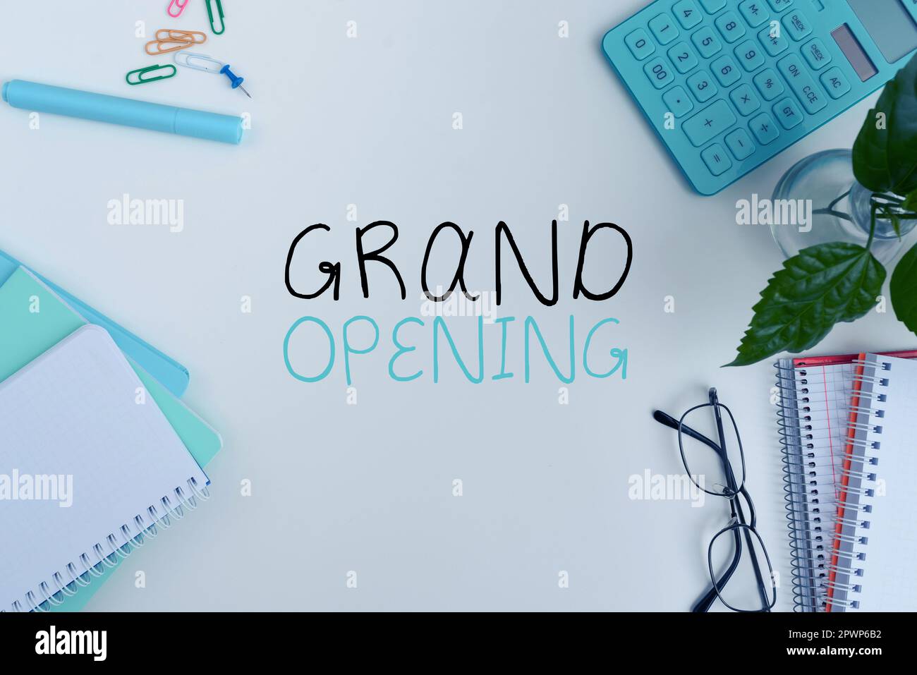 Text sign showing Grand Opening, Business idea Ribbon Cutting New ...