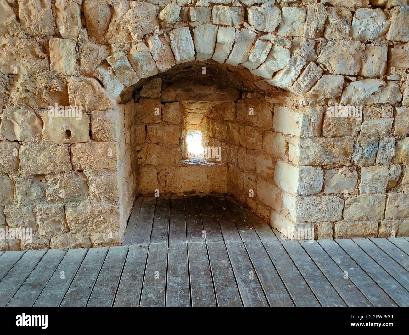 The ruins on the hilltop of the historical Yehiam Fortress National ...