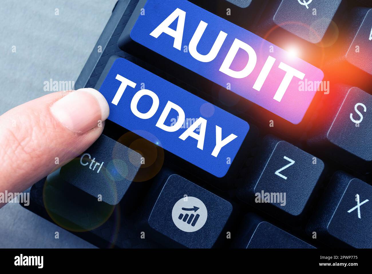 Hand writing sign Audit Today, Business overview Written opinion of an ...