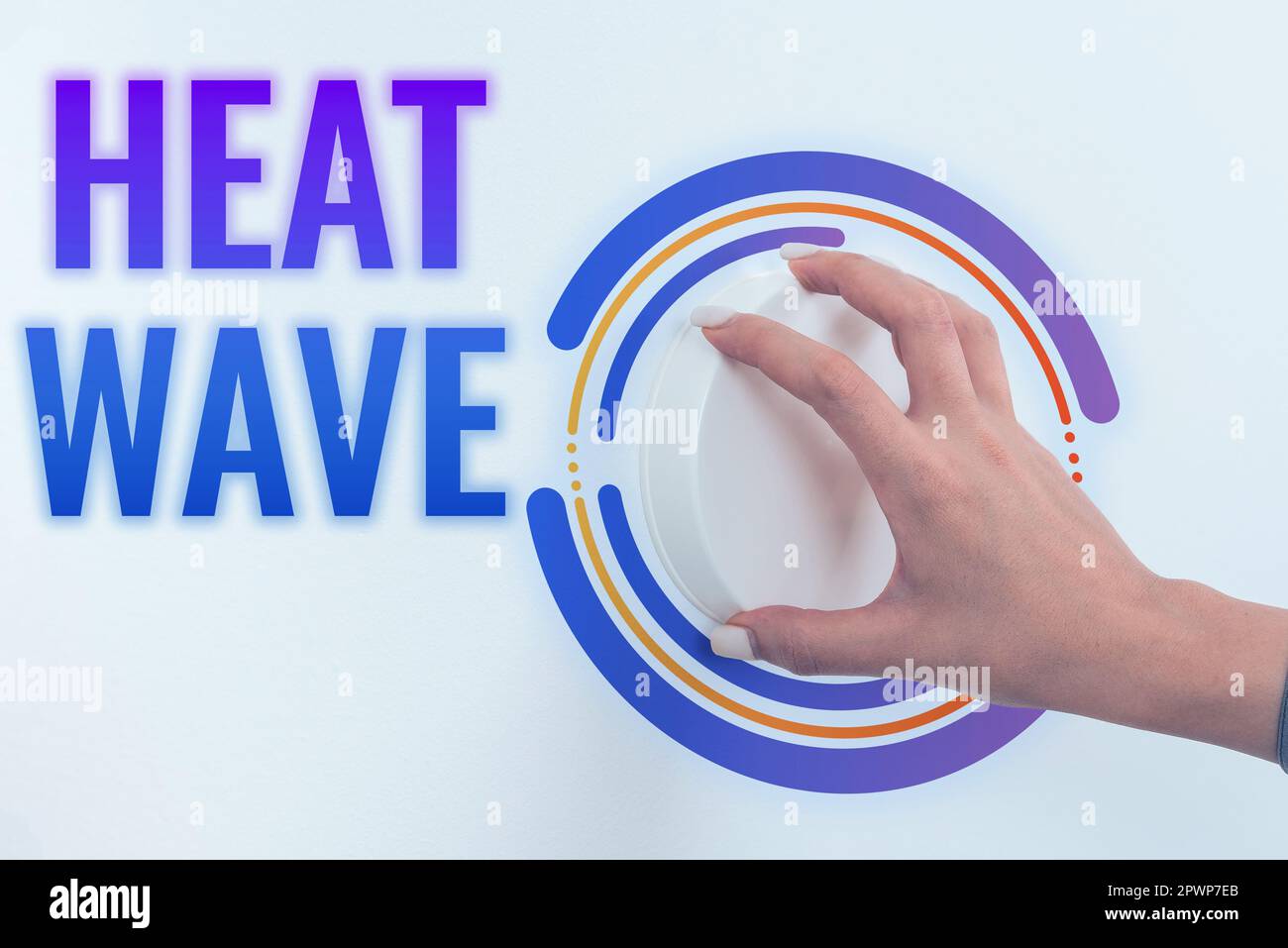 Text showing inspiration Heat Wave, Internet Concept a prolonged period ...