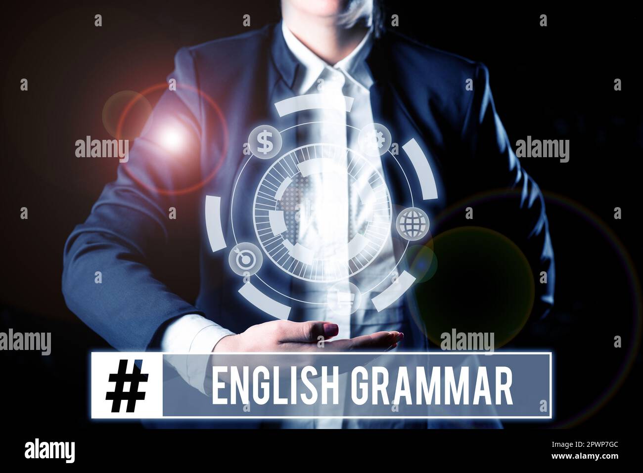 Handwriting text English Grammar, Word Written on courses cover all ...