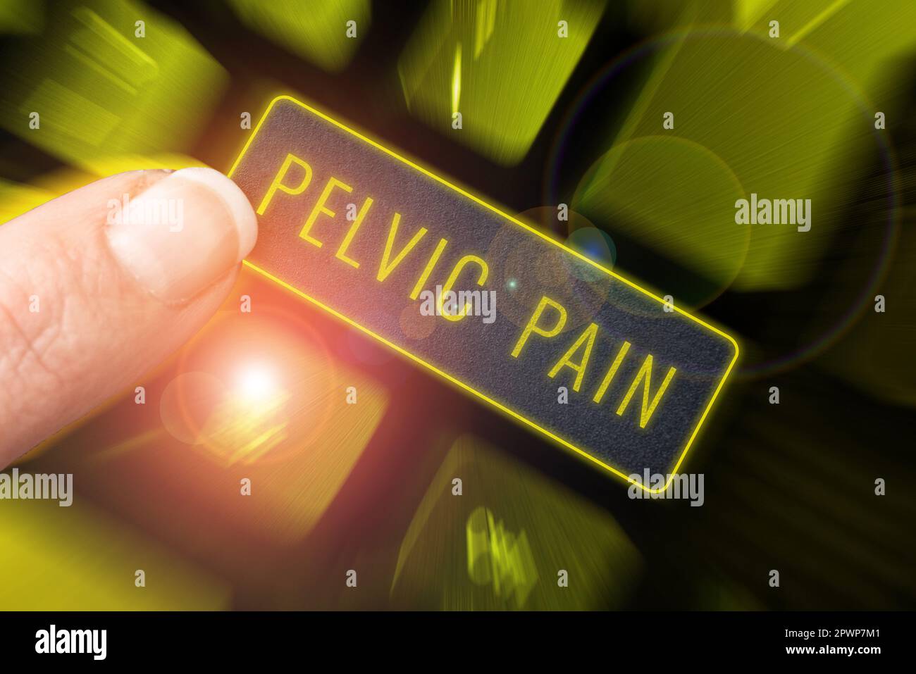 Hand writing sign Pelvic Pain, Business approach Pain perceived in the ...