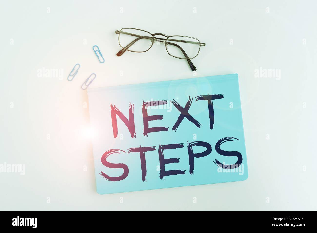 Inspiration showing sign Next Steps, Word for numper of process going ...