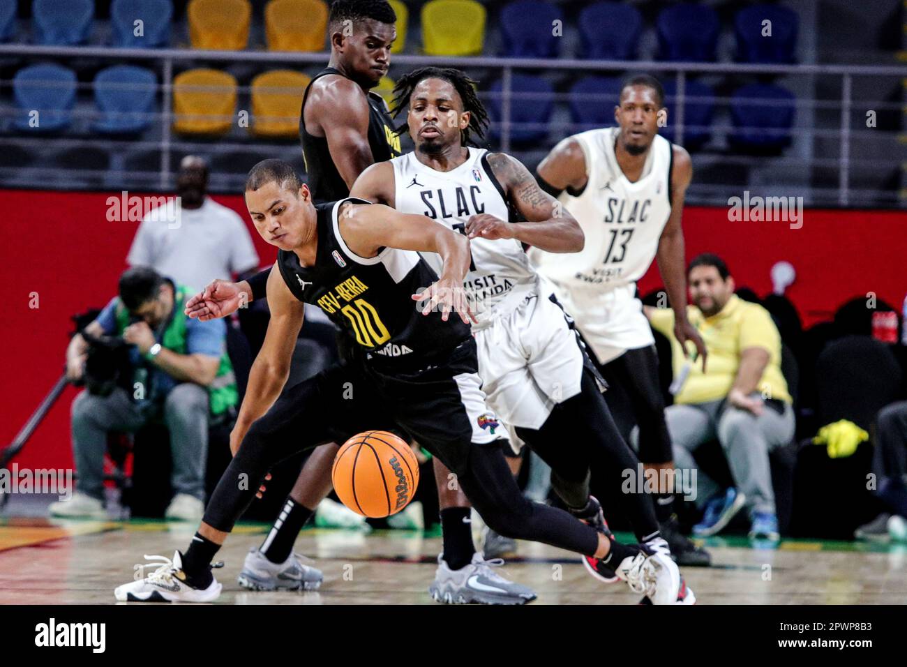Cairo, Egypt. 30th Apr, 2023. Ismael Sousa Nurmamade (Front) of Clube ...