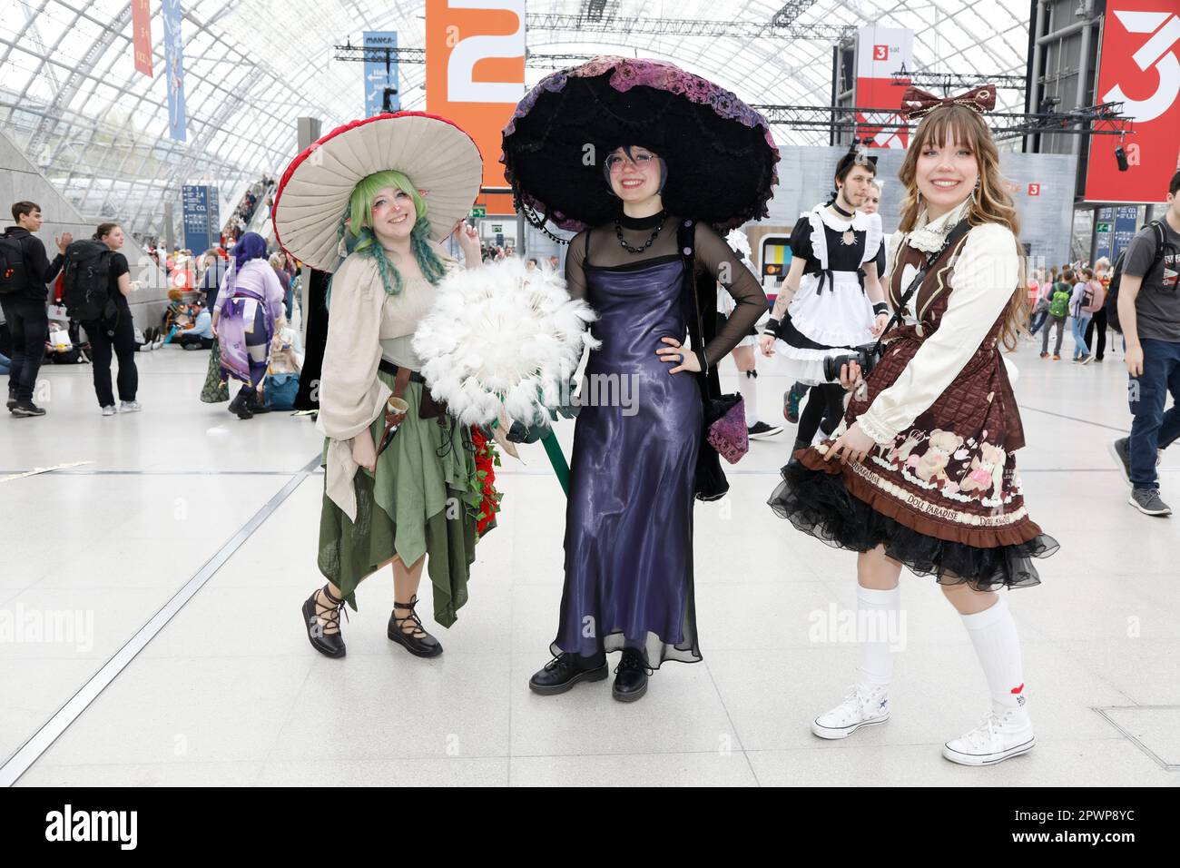Cosplayer bei der Manga-Comic-Con auf der Leipziger Buchmesse 2023 ...