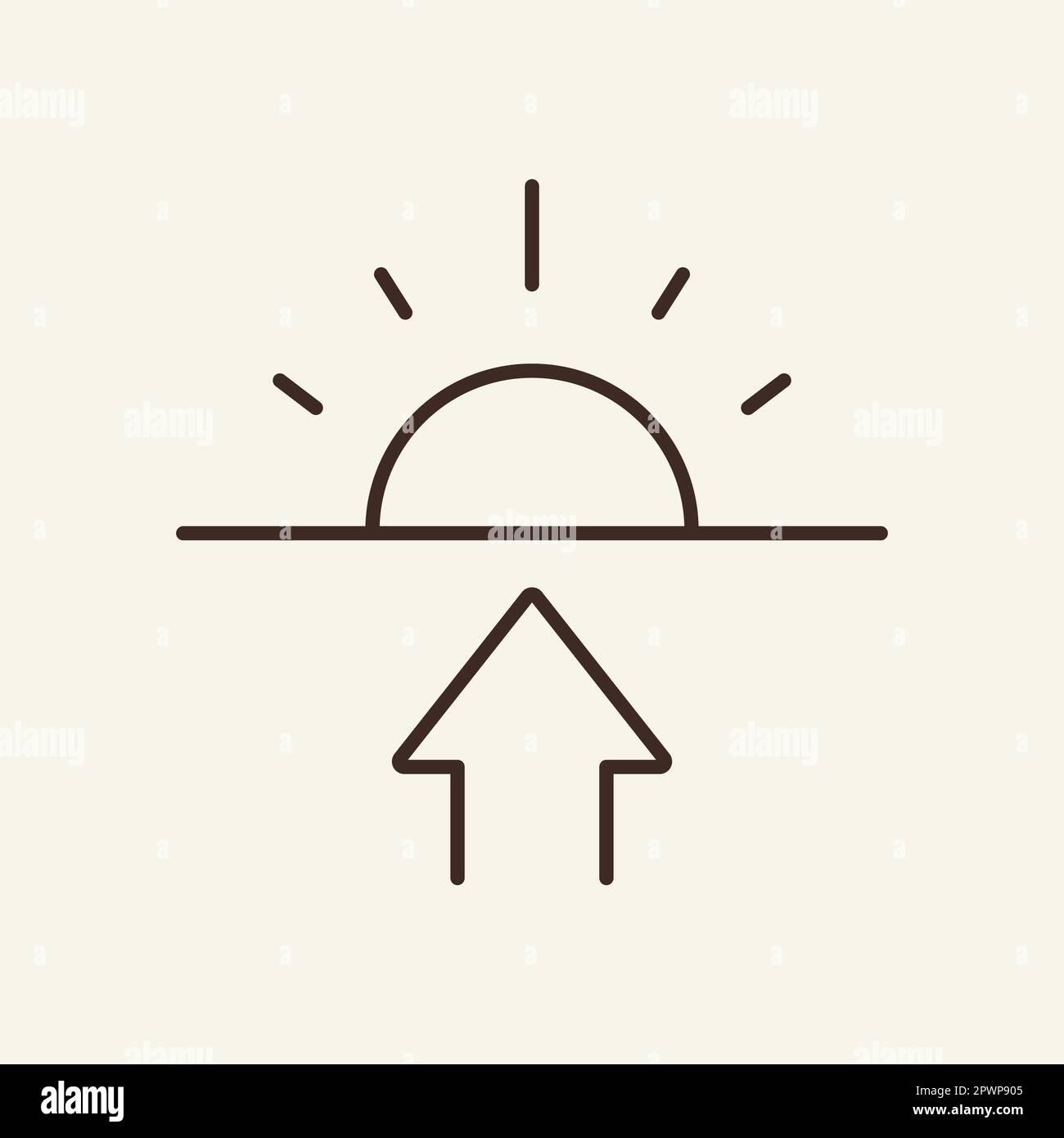 Sunrise line icon Stock Vector Image & Art - Alamy